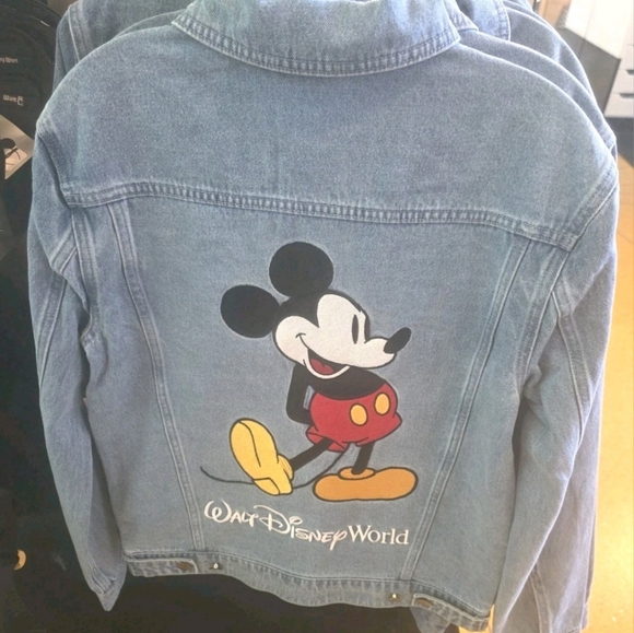 Disney | Jackets & Coats | Disney Parks Mickey Mouse Denim Jacket ...